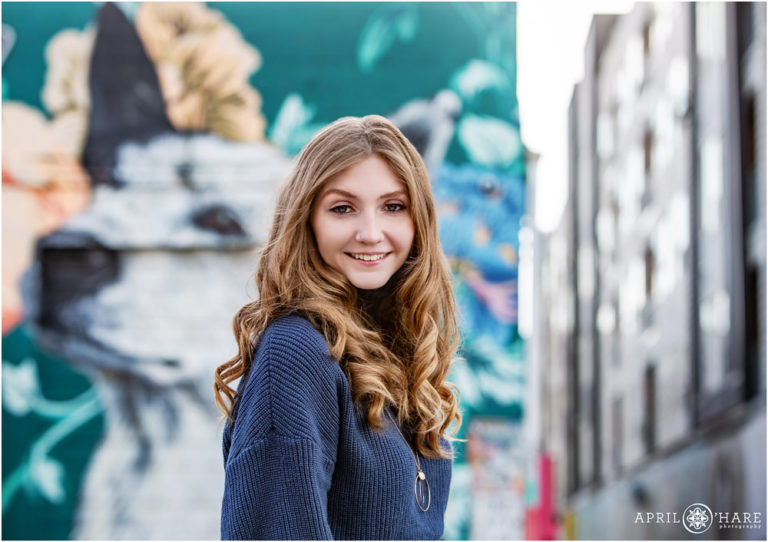 Denver Skyline Senior Portraits in Colorado - April O'Hare Photography